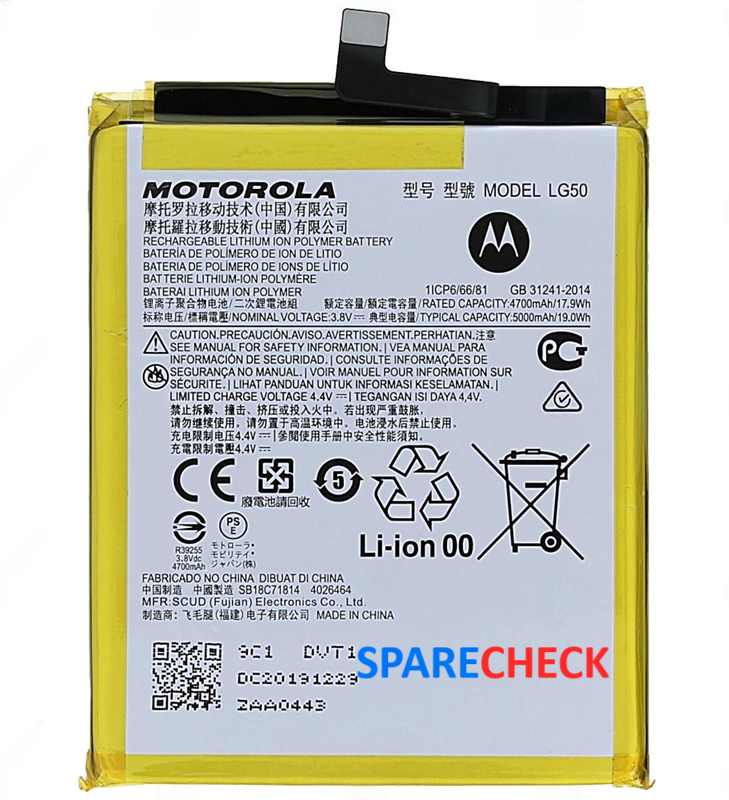Motorola One Fusion Plus Battery | 100% Original - SpareCheck Mobile ...