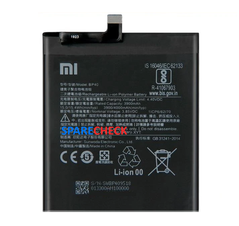 Redmi K20 Pro Battery | 100% Original Backup - SpareCheck Mobile ...